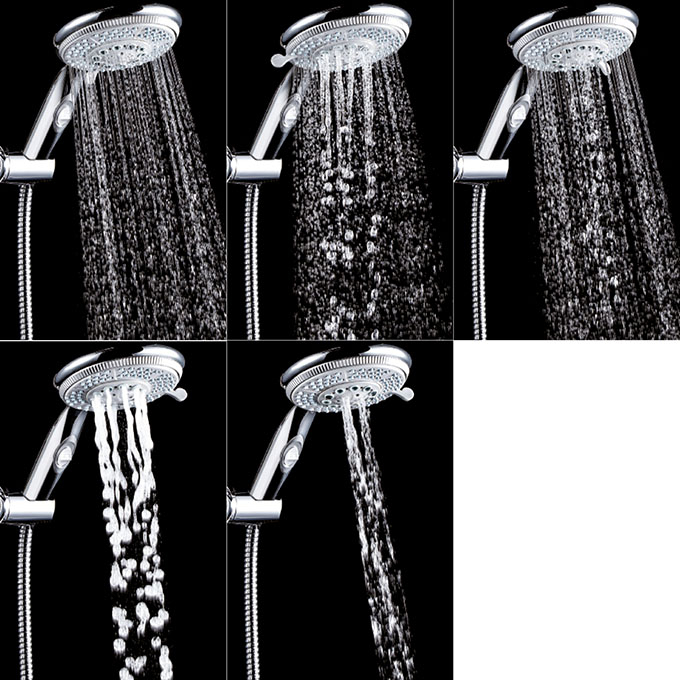 TRESIO, combiné 3 jets chromé - Wirquin